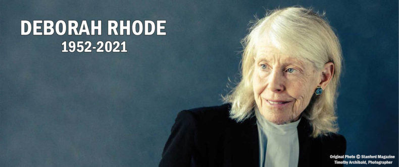 Deborah Rhode – Training Lawyers as Leaders